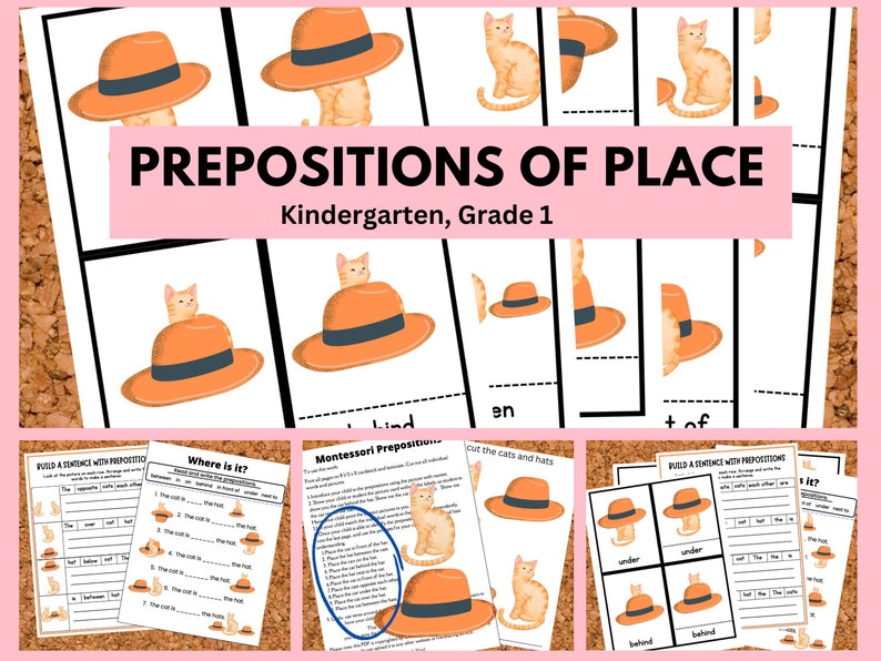 Preposition of Place - Etsy