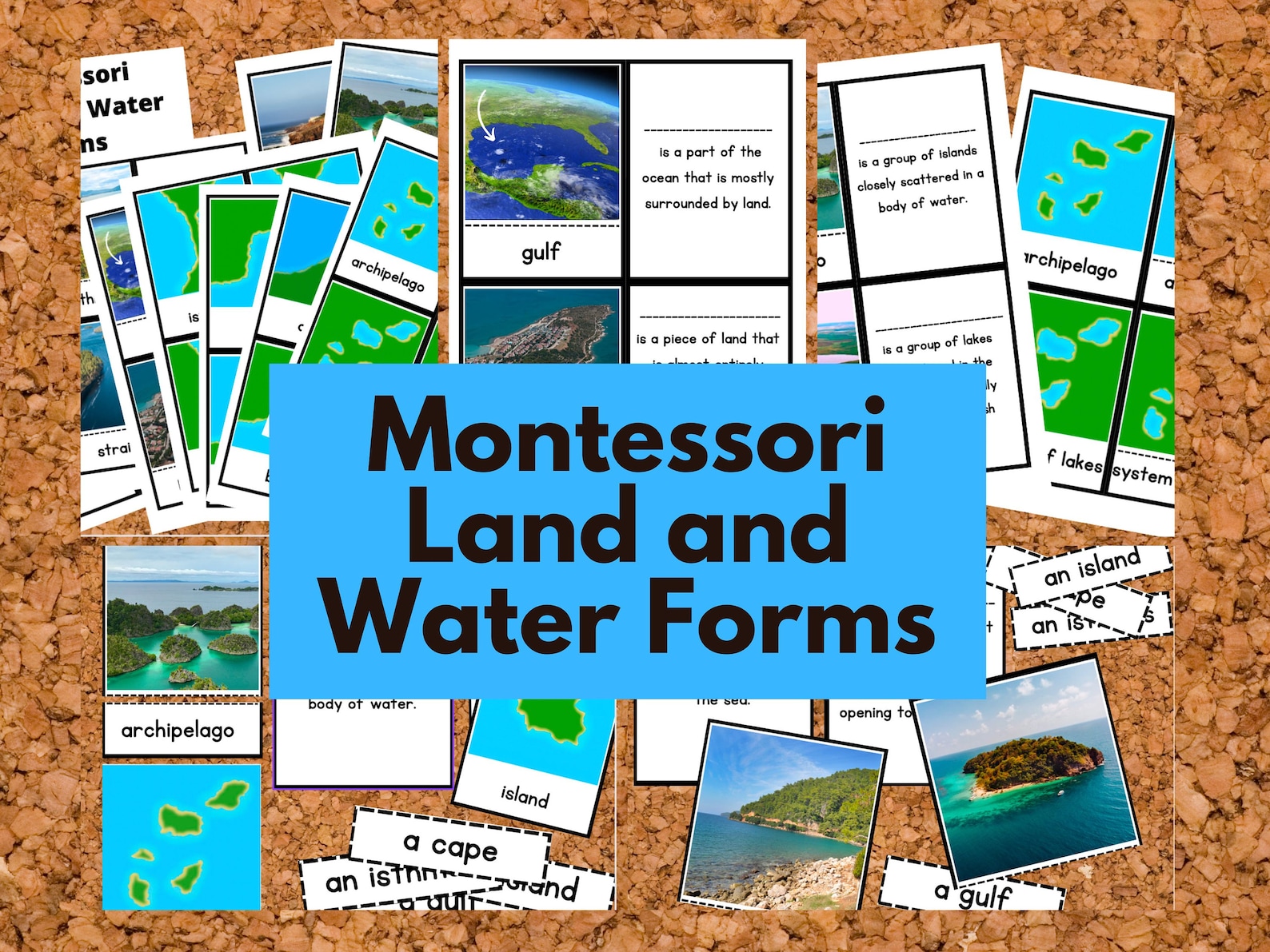 Montessori Land and Water Forms - Etsy