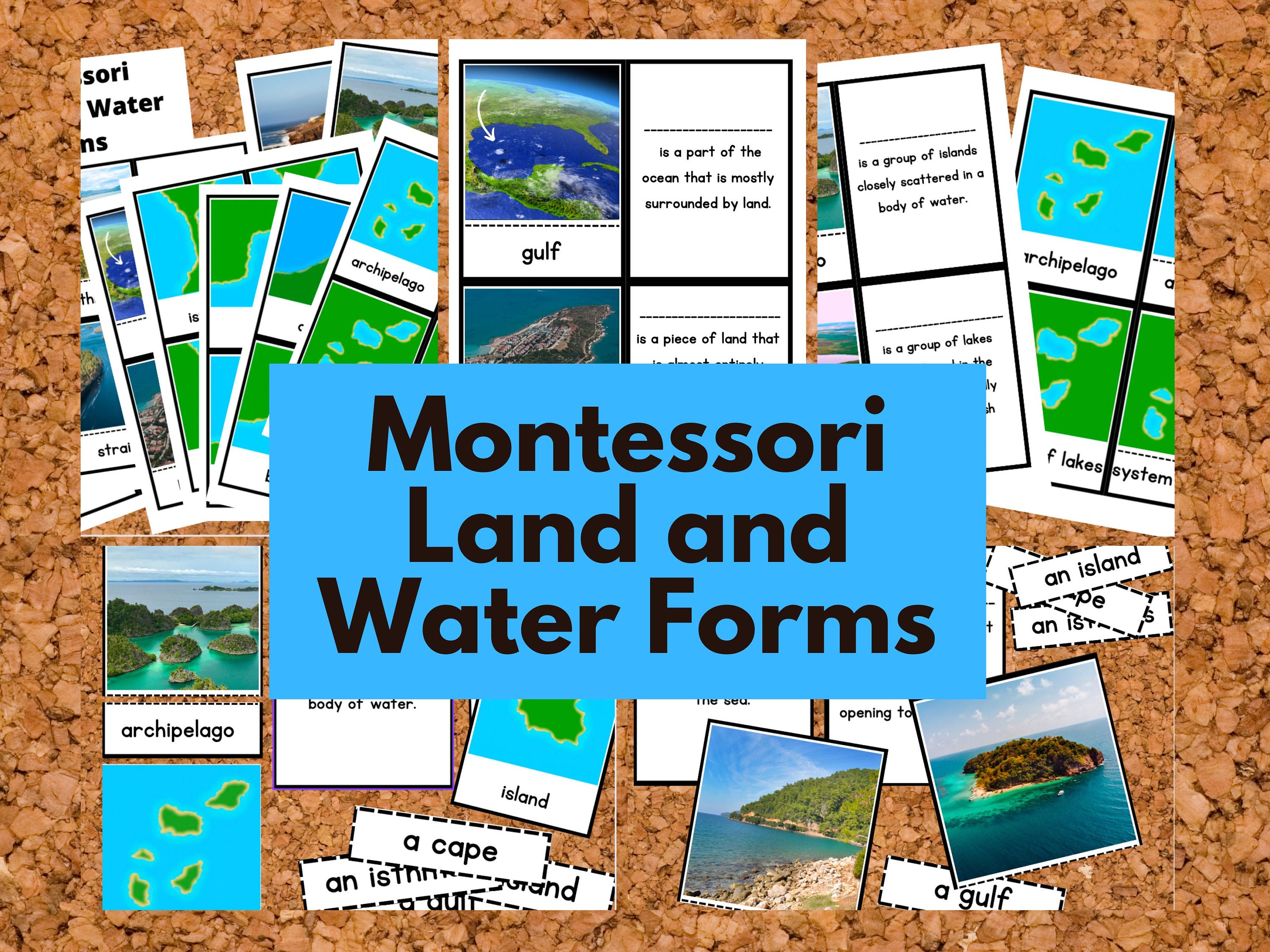 Montessori Land and Water Forms - Etsy