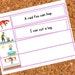 Montessori Sentence Strip and Picture Chart - Etsy