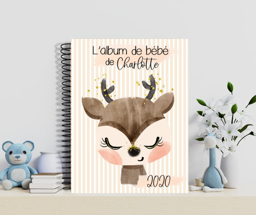 Baby Album - Deer/roe Deer Cover Page in French - Etsy