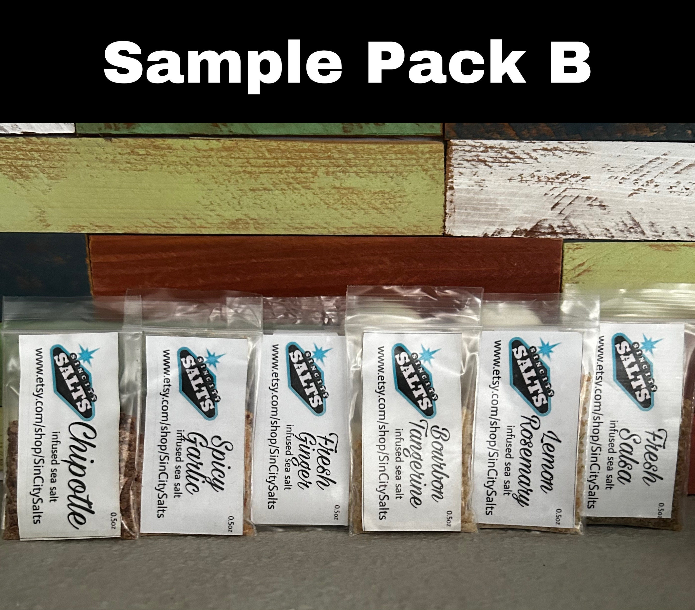 Infused Sea Salts 6pk Samples Flavored Salts Buy Four Get Free Shipping ...
