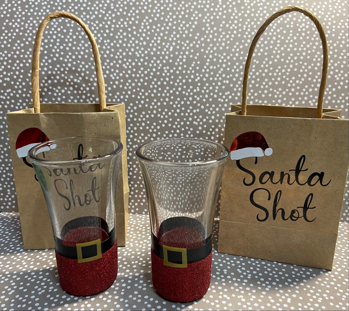 Santa Shot Glasses - Etsy