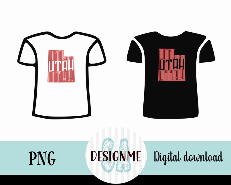 Utah Bundle Png, Utah Map and Font Png, Utah State Printable and ...