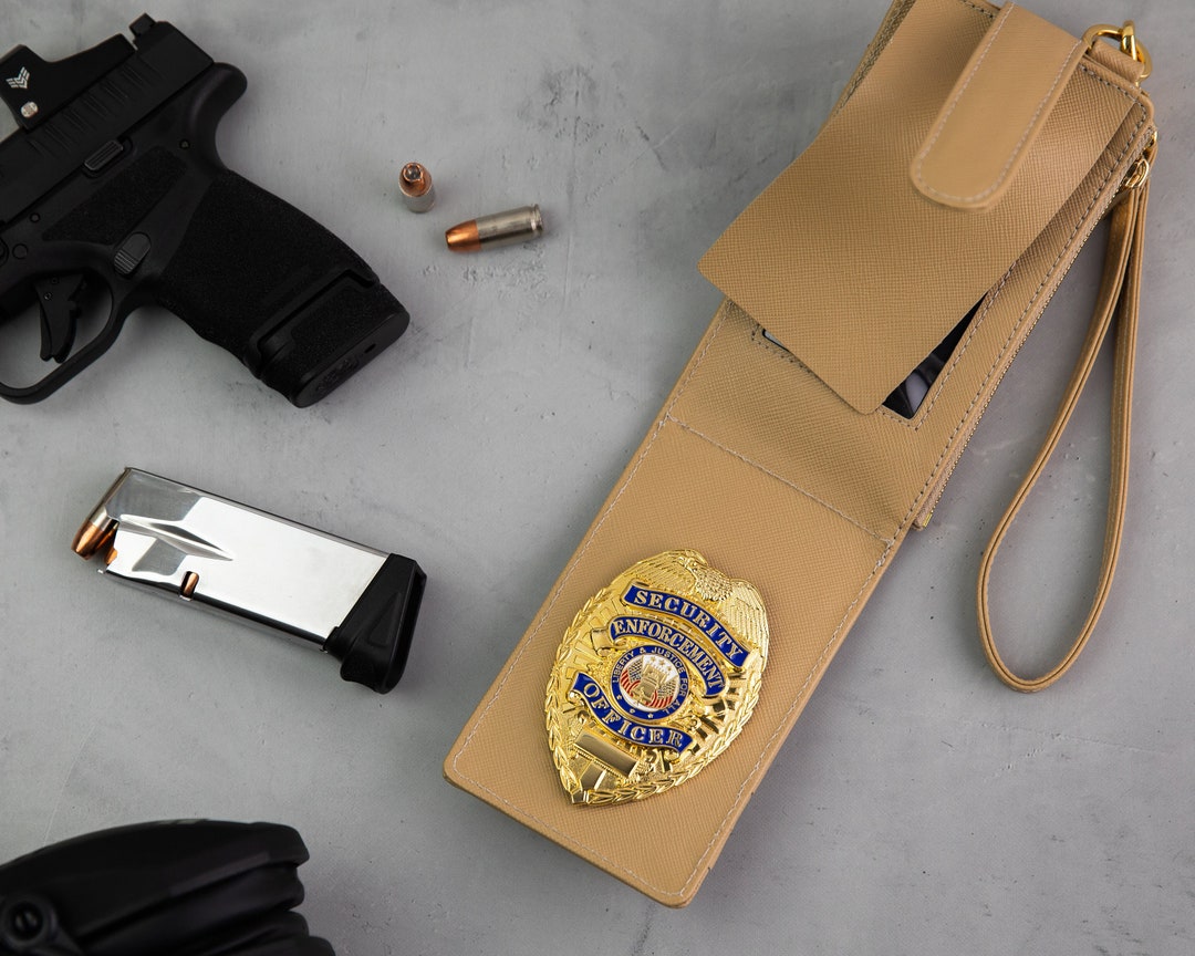 Kopp & Company Luxury Police Badge Wallet for Women in Law Enforcement ...