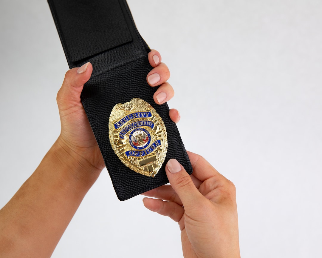 Kopp & Company Luxury Police Badge Wallet for Women in Law Enforcement ...
