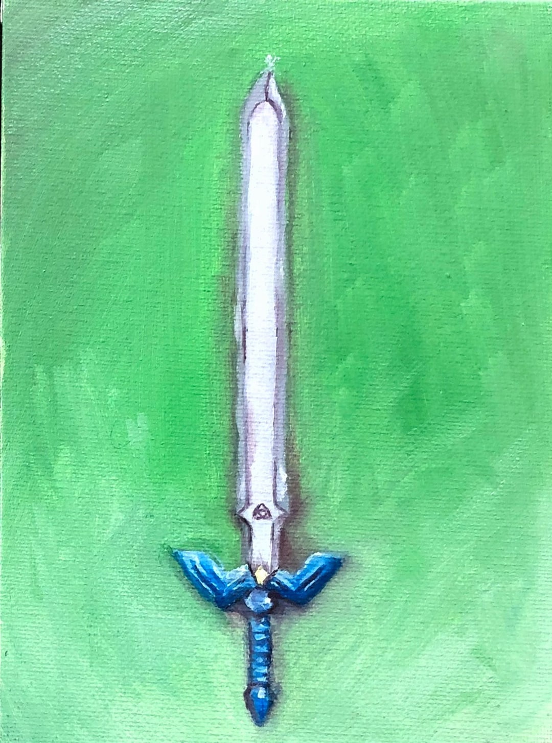 The Master Sword Painting, Original Art, Small Room Art, the Legend of ...