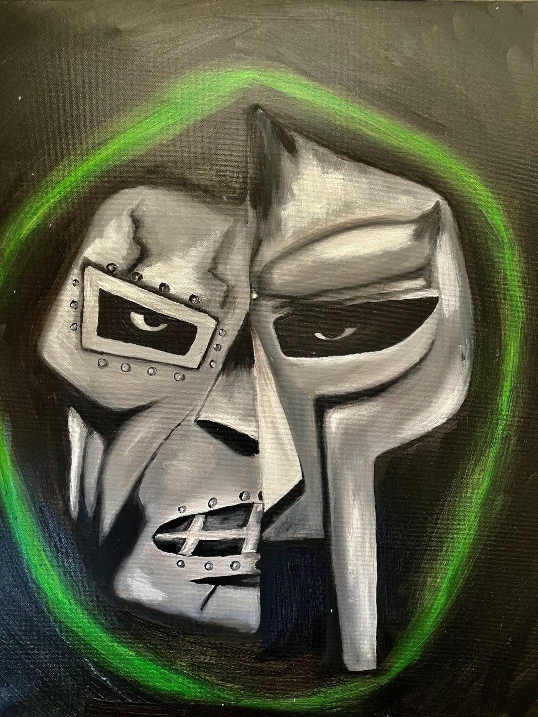 Dr. MF DOOM, Mf Doom Painting, Dr. Doom Painting, Original Art, Small ...