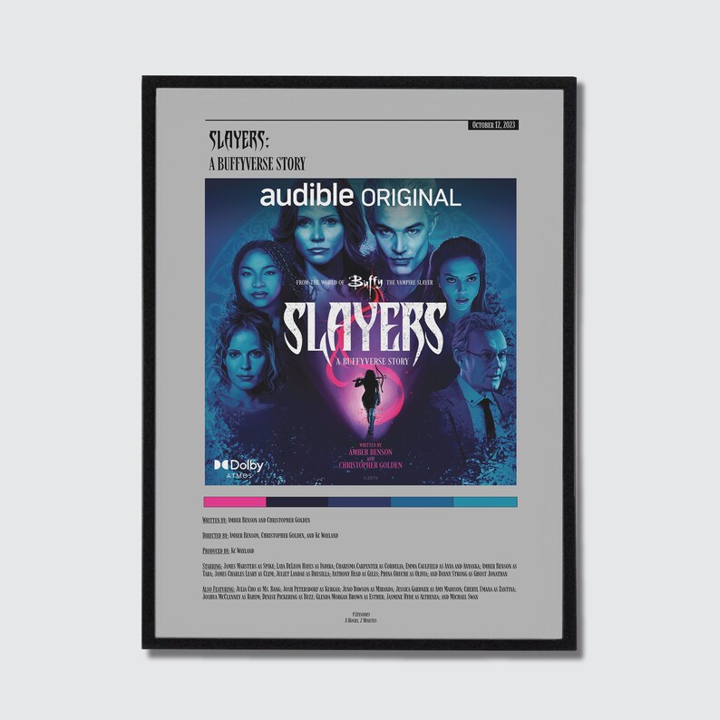 Slayers: A Buffyverse Story Poster Digital Download | Buffy the Vampire ...