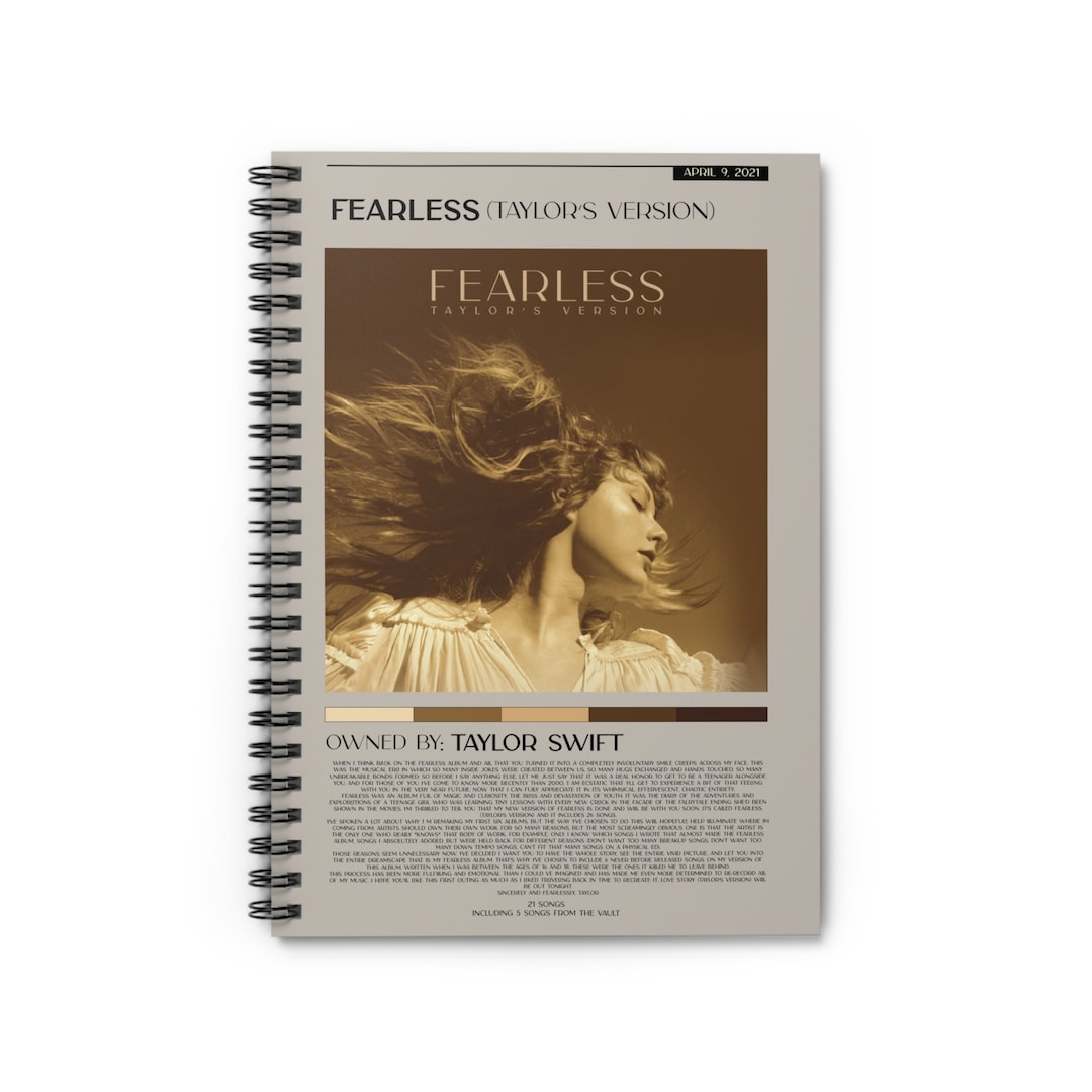 Fearless Taylor's Version Journal Fearless Taylor Swift Taylor's ...