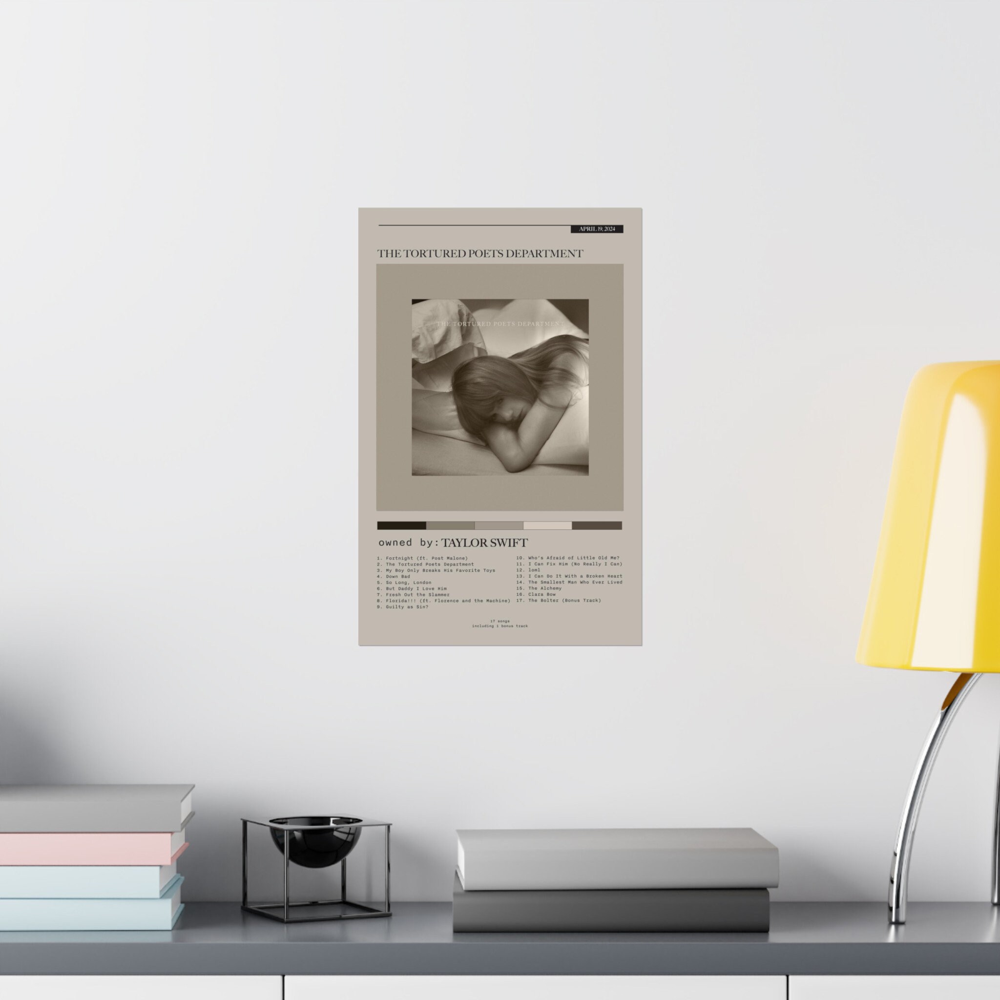 The Tortured Poets Department Poster, TTPD Poster, Taylor New Album ...