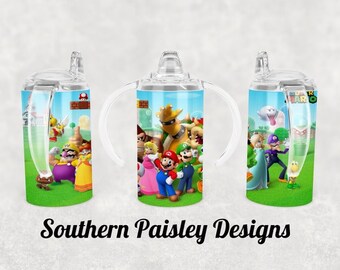 Mario Sippy Cup Template - Etsy