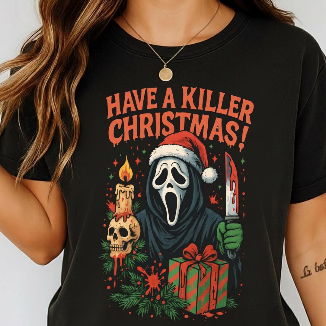 Ghostface X-mas T-shirt - Have a Killer Christmas! | Christmas Horror ...