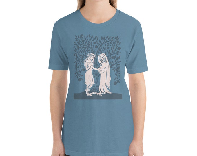Mary and Eve | Garden of Eden | Mother Mary | Bible Art | Mother of Us ...
