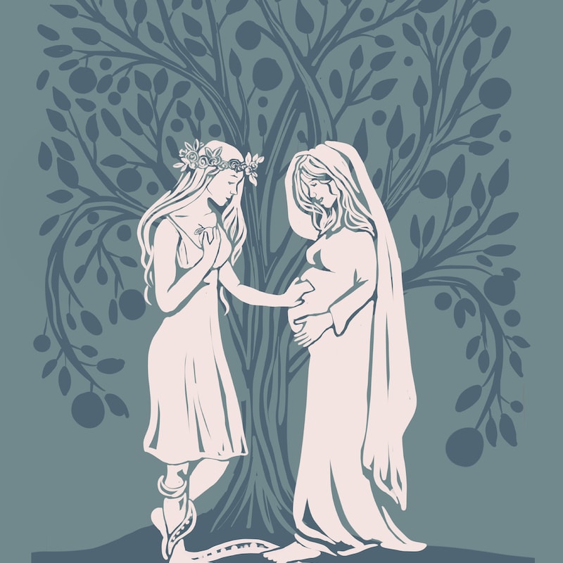 Mary and Eve Art - Etsy