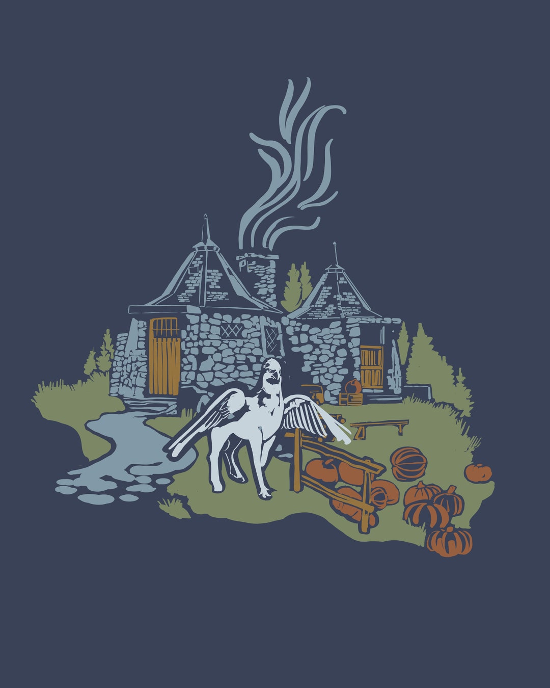 Hagrid's Hut Harry Potter Wall Art - Etsy