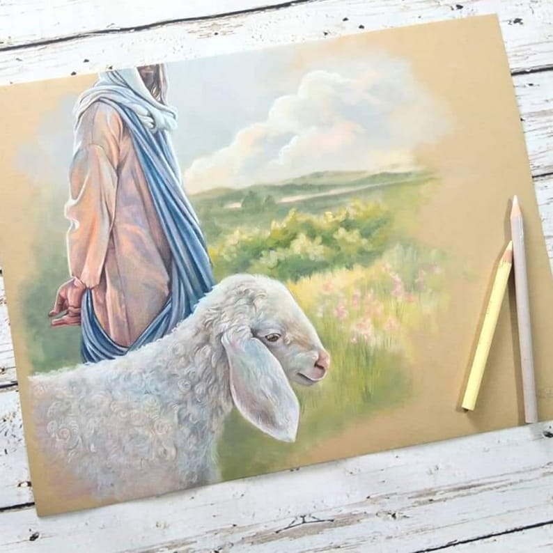 Behold the Lamb of God | Christian Art | Realistic Christian Art Print ...