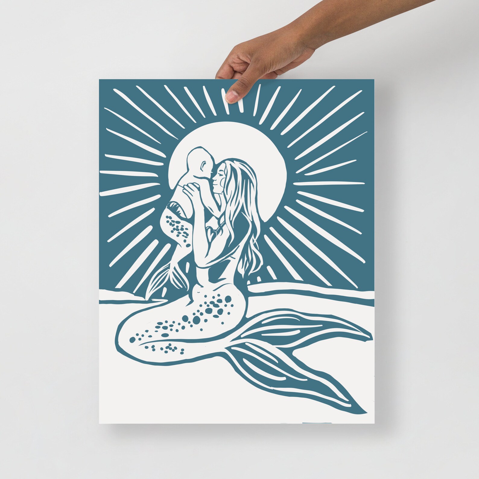 Mermaid Mama Poster Art - Etsy