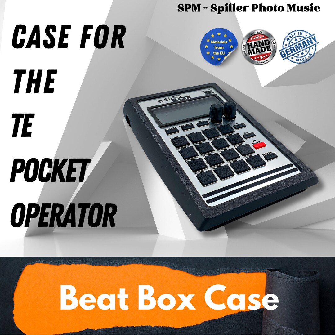 Beat Box Black Case 3D Printed Case for the Teenage Engineering Pocket ...