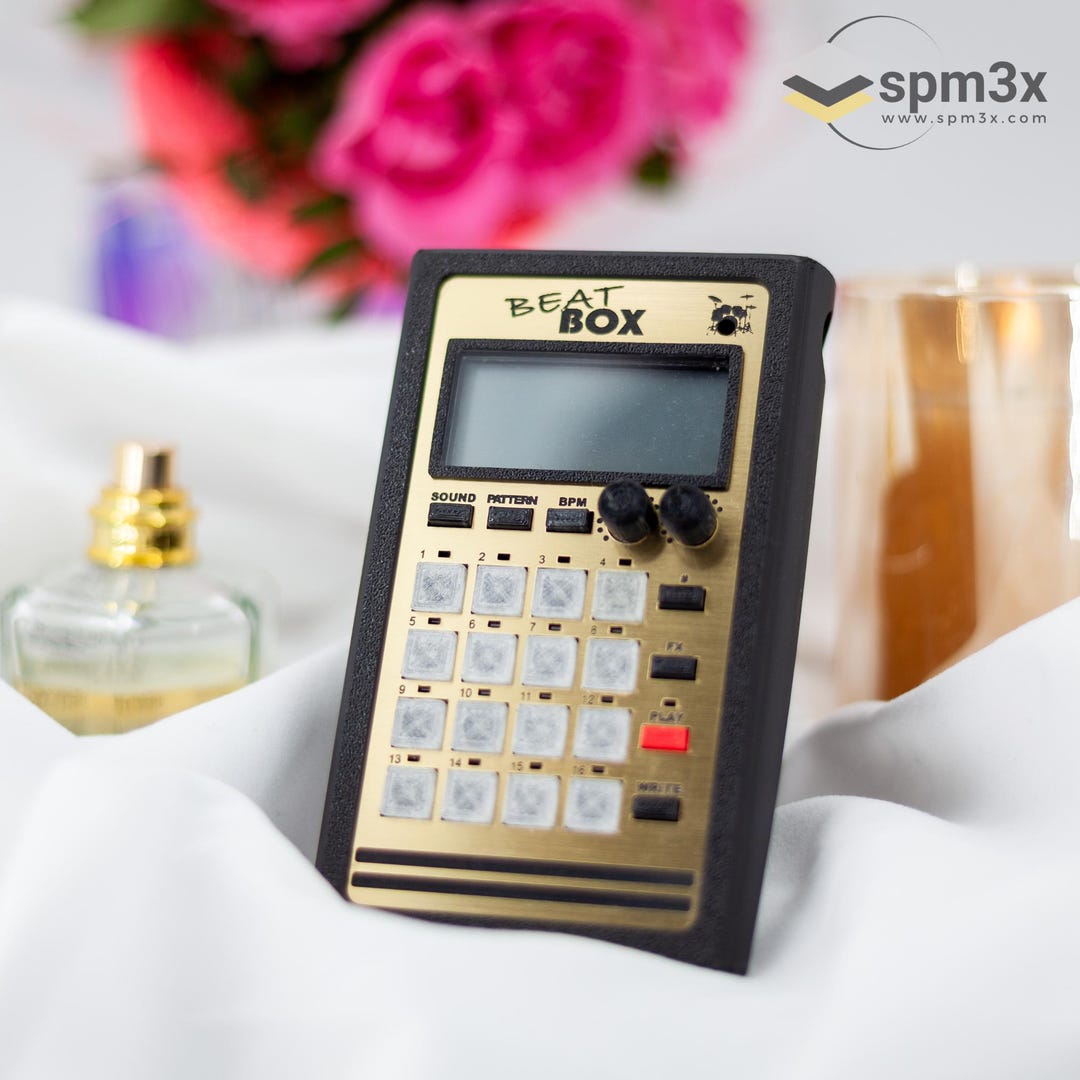 Pocket Operator Case – Beat Box Gold Look Edition, 3d-printed Cover for ...