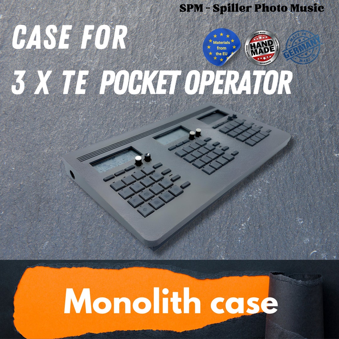 Case for 3 Teenage Engineering Pocket Operators - 70s Monolith 3D ...