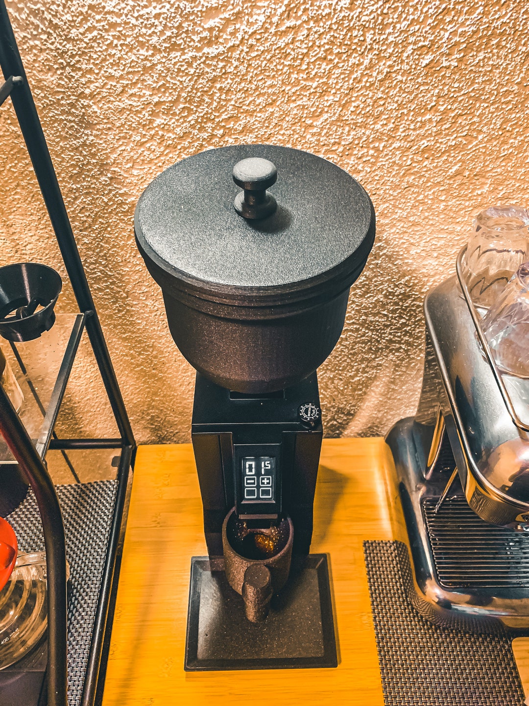 Large 3D Printed Coffee Beans Container With Lid for the Eureka Mignon ...