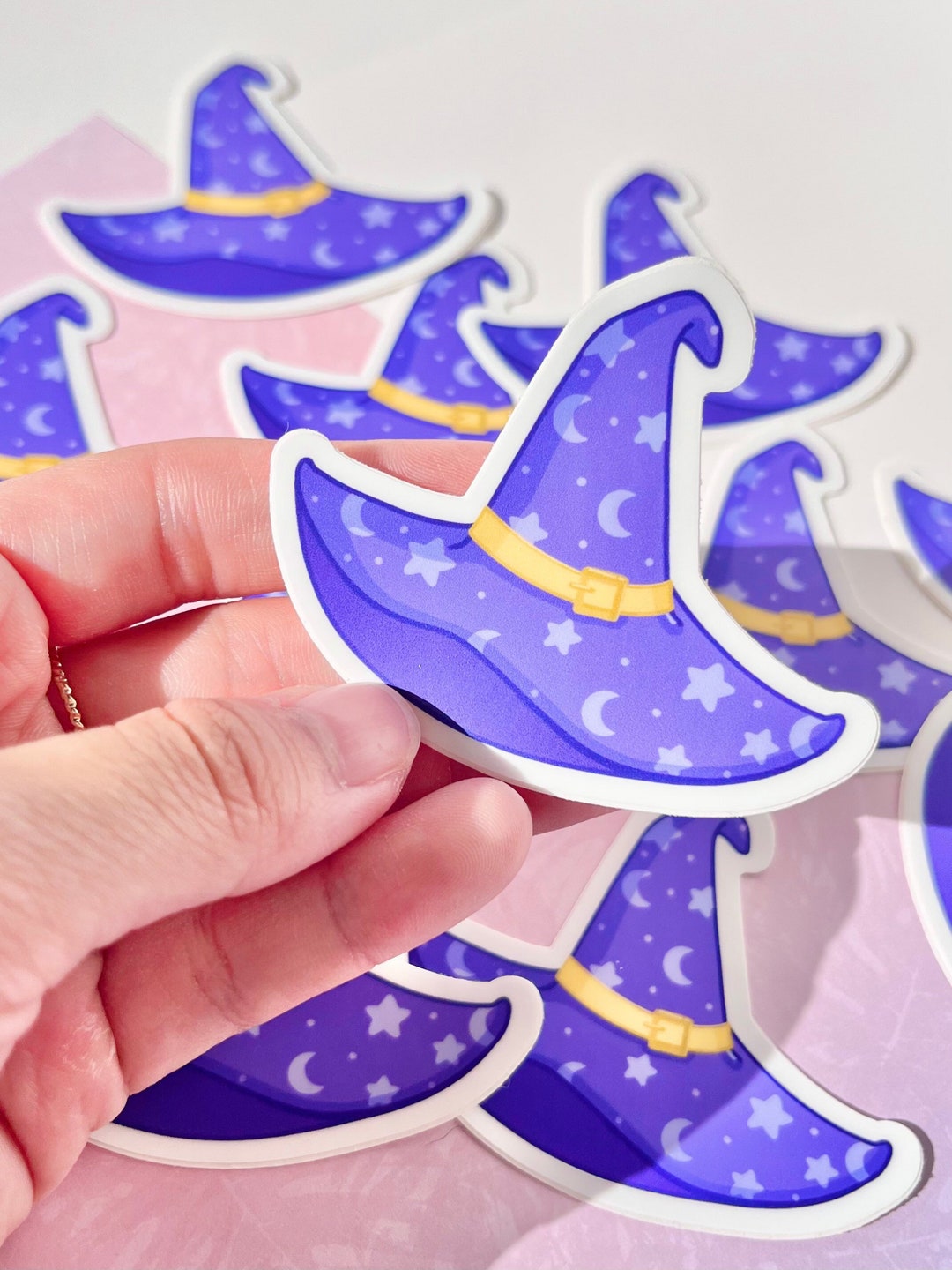 Witch's Hat Sticker, Sorcerer's Hat Sticker, Hat Sticker, Magic Hat ...