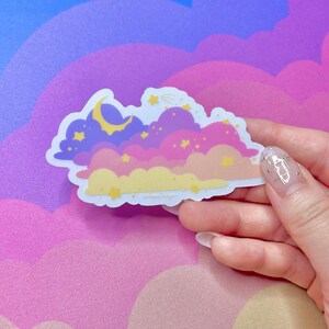 Sunset Clouds Sticker, Cloud Sticker, Star Sticker, Dreamy Sticker ...