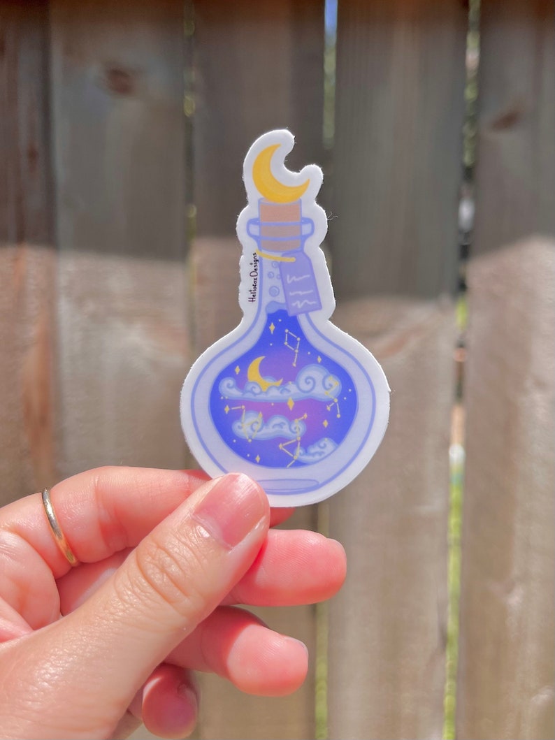 Potion Sticker, Witch Stickers, Potion Bottle Sticker, Moon Sticker ...