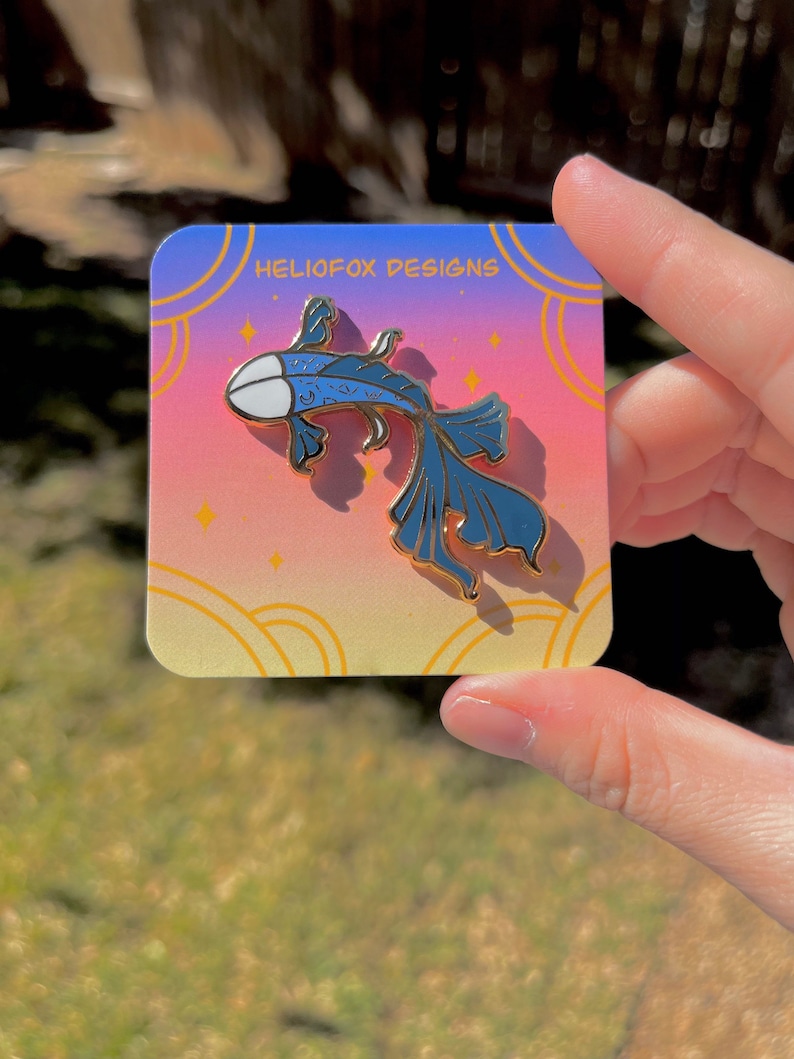 Starry Night Koi Fish Enamel Pin Koi Fish Pin Koi Fish - Etsy