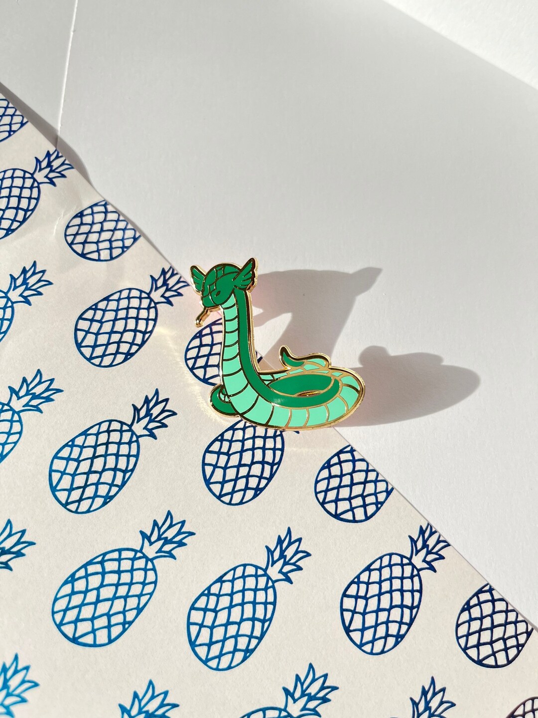 Snake Enamel Pin, Serpent Enamel Pin, Hard Enamel Pin, Pins, Snake Pin ...