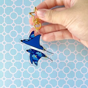 Manta Rays Acrylic Keychain, Keychains, Cute Keychains, Acrylic ...