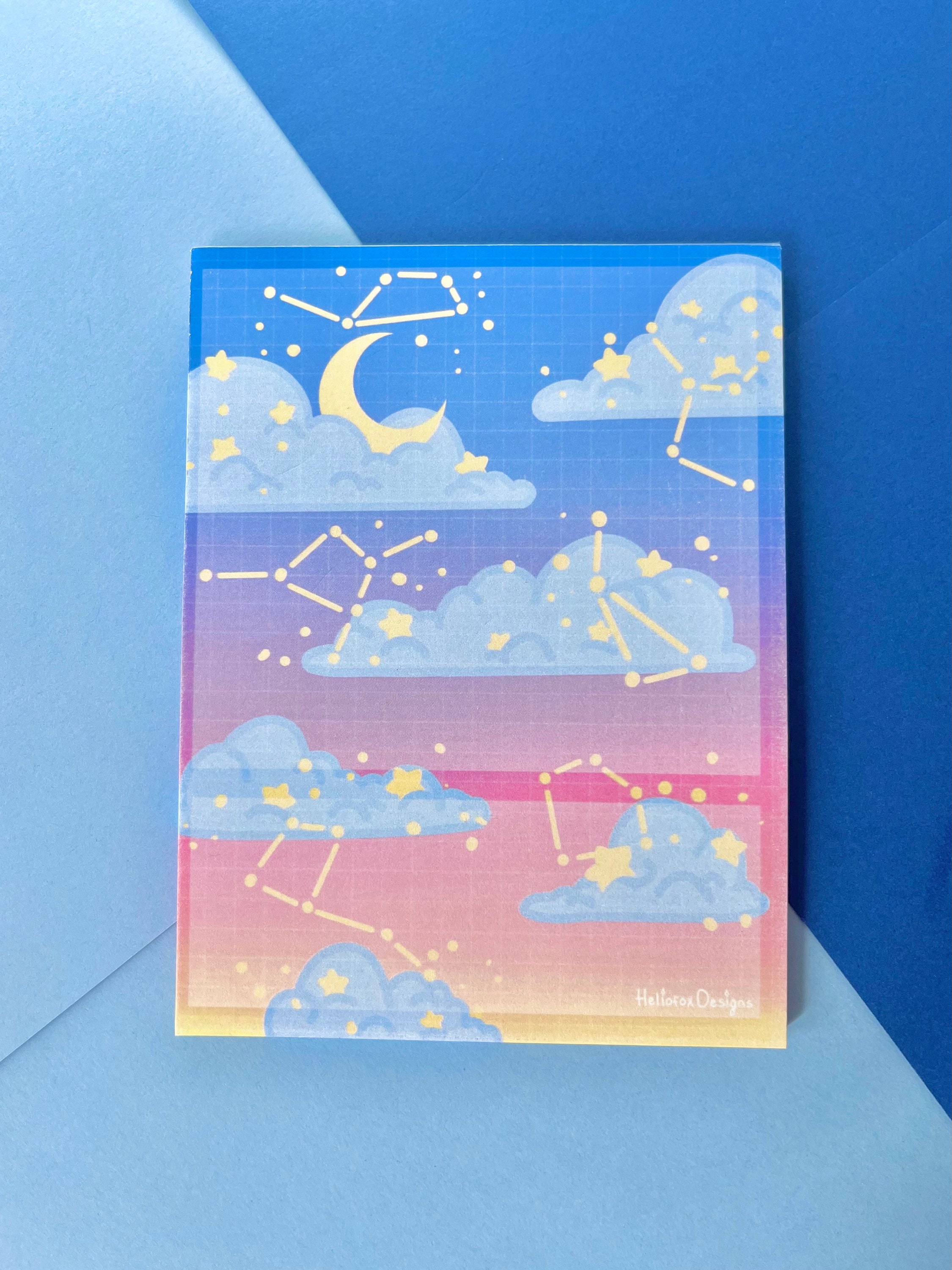 Gridded Notepad, Stationery, Stationery Set, Notepads Cute, Notepads ...