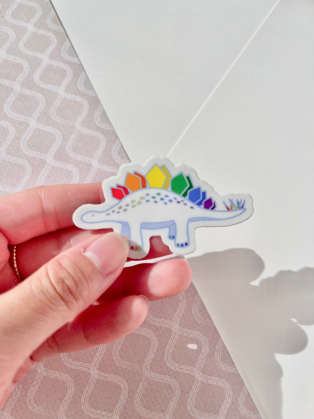 Pride Flag Dinosaur Sticker, Pride Sticker, Pride Stickers, LGBTQIA ...