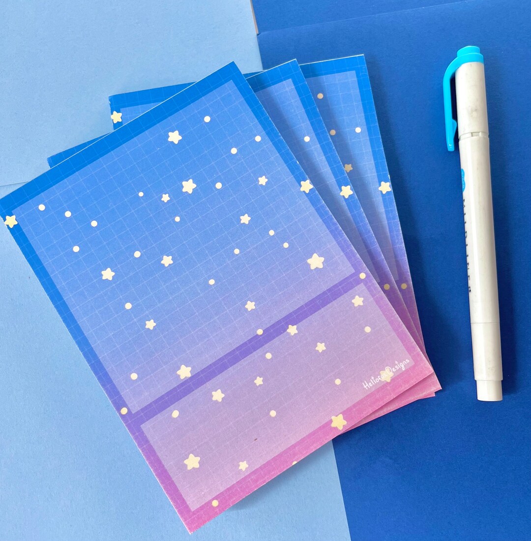 Gridded Notepad, Stationery, Stationery Set, Notepads Cute, Notepads ...