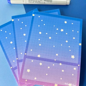 Gridded Notepad, Stationery, Stationery Set, Notepads Cute, Notepads ...