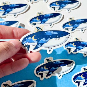 Shark Sticker, Great White Shark Sticker, Shark Sticker, Shark Gifts ...