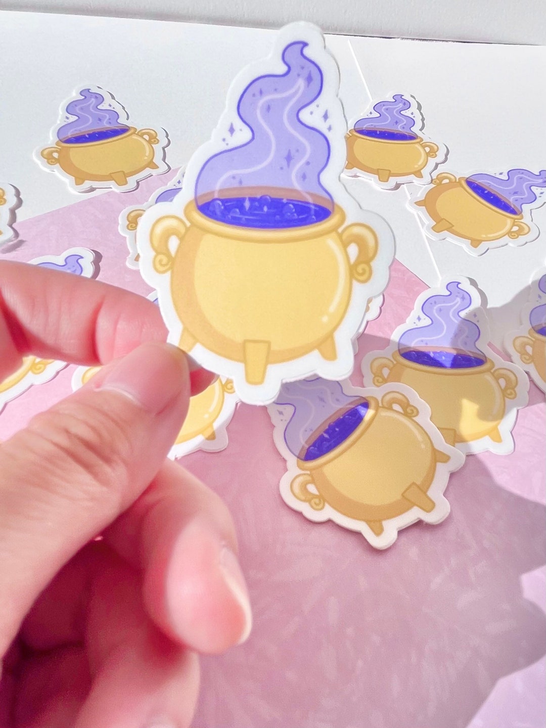 Magic Cauldron Sticker, Cauldron Sticker, Witch Cauldron Sticker, Witch ...
