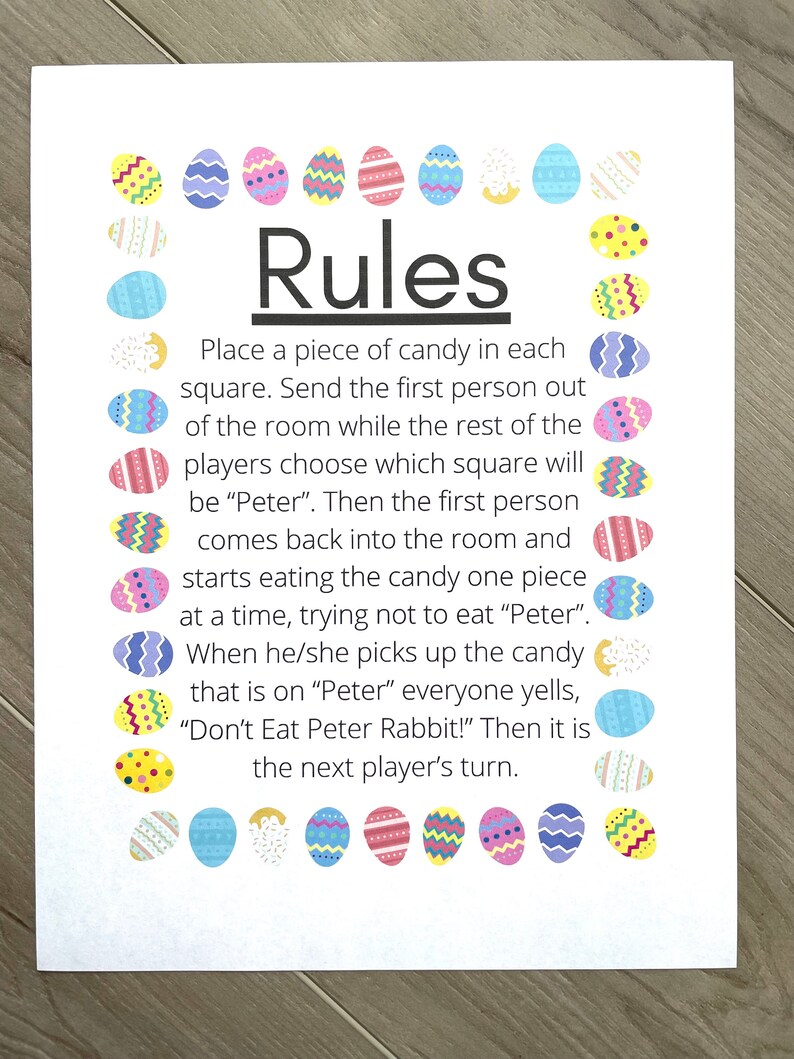 Don't Eat Pete - Peter Rabbit | PRINTABLE Board Game | Easter Activity ...