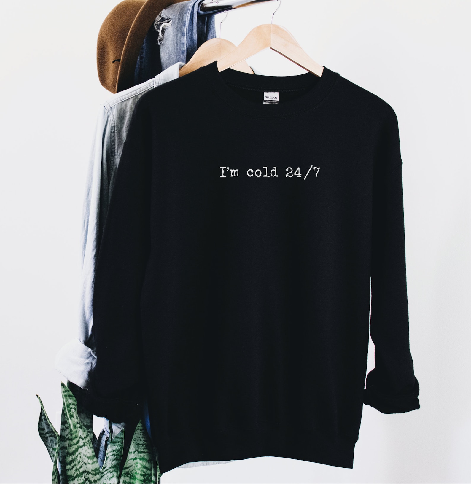 I'm Cold 24/7, Yes I'm Cold Sweatshirt, Yes, I'm Cold, Me 24:7, Funny ...