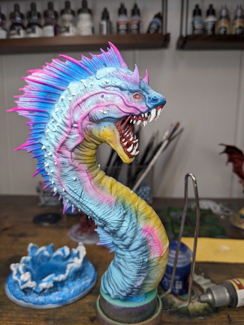 Sea Serpent Leviathan of the Abyss - Etsy