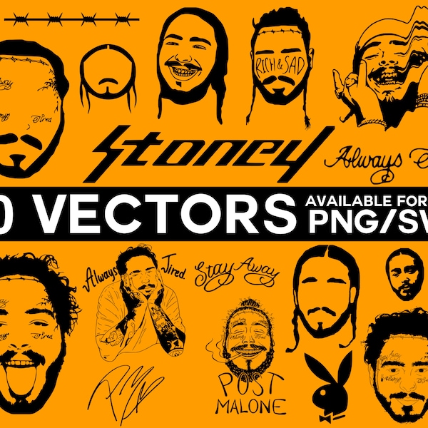 Post Malone Svg File - Etsy