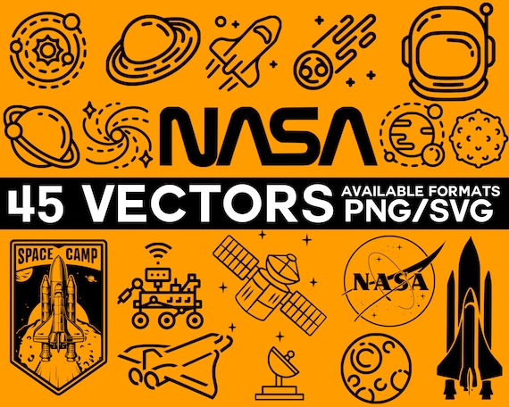 NASA Vector Bundle Nasa Space Cricuit Space Clip Art | Etsy