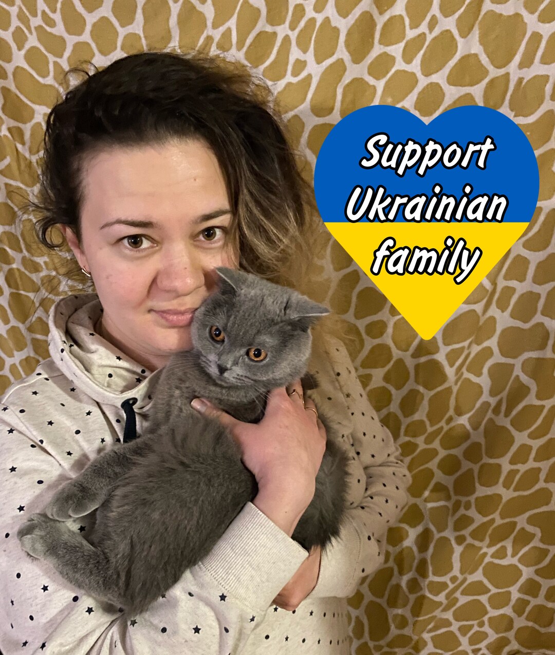 Support Ukrainian Family. Ukrainian Postcard. Digital File Download ...