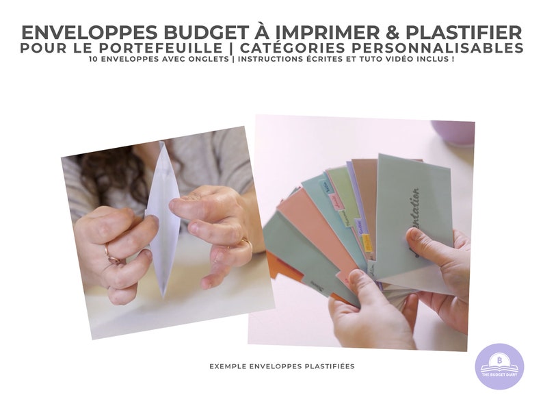 Custom Tabbed Wallet Budget Envelopes | TO PRINT AND LAMINATE ...