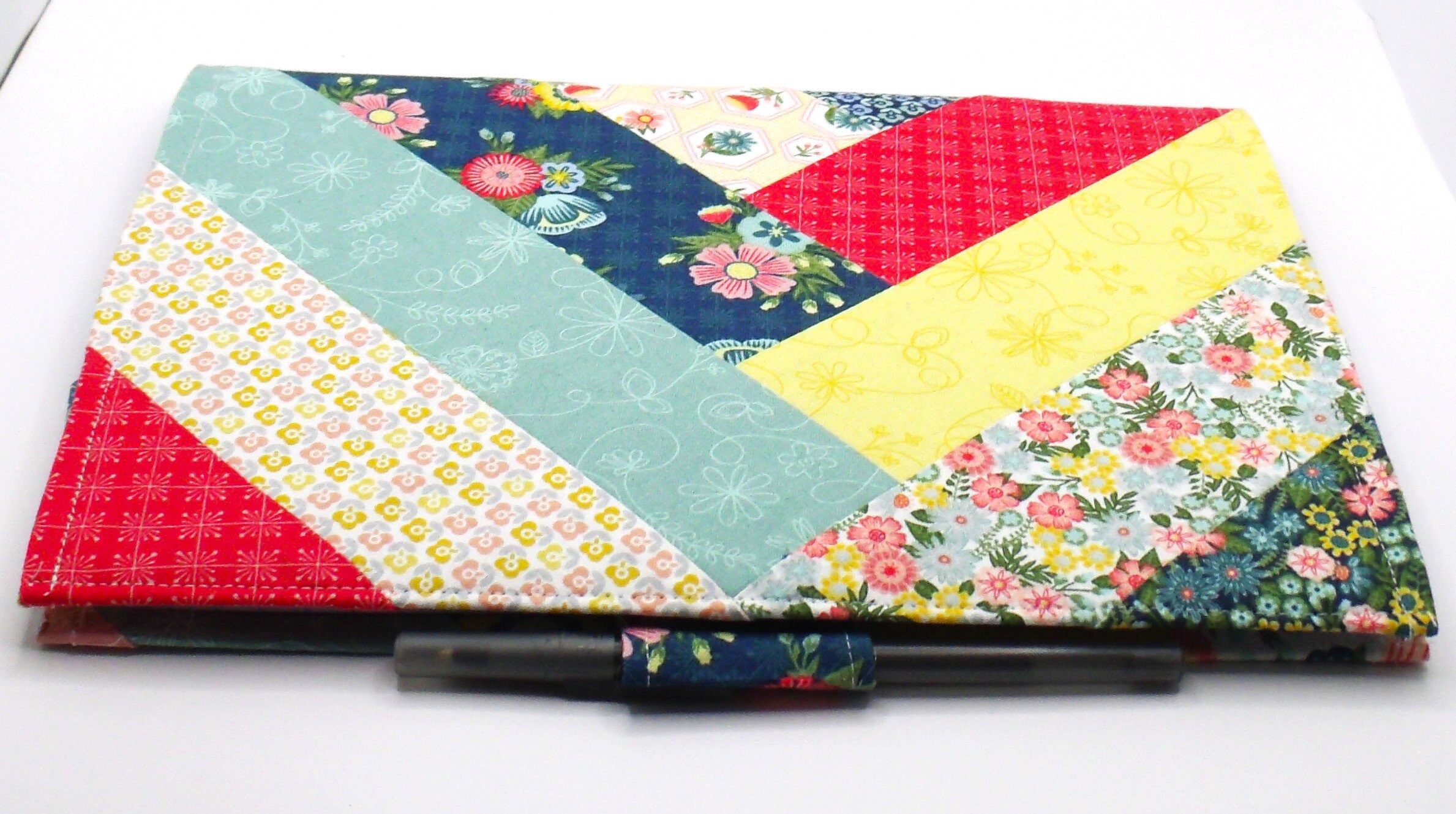 Vintage Floral Braided Patchwork Handmade Composition Notebook Cover ...