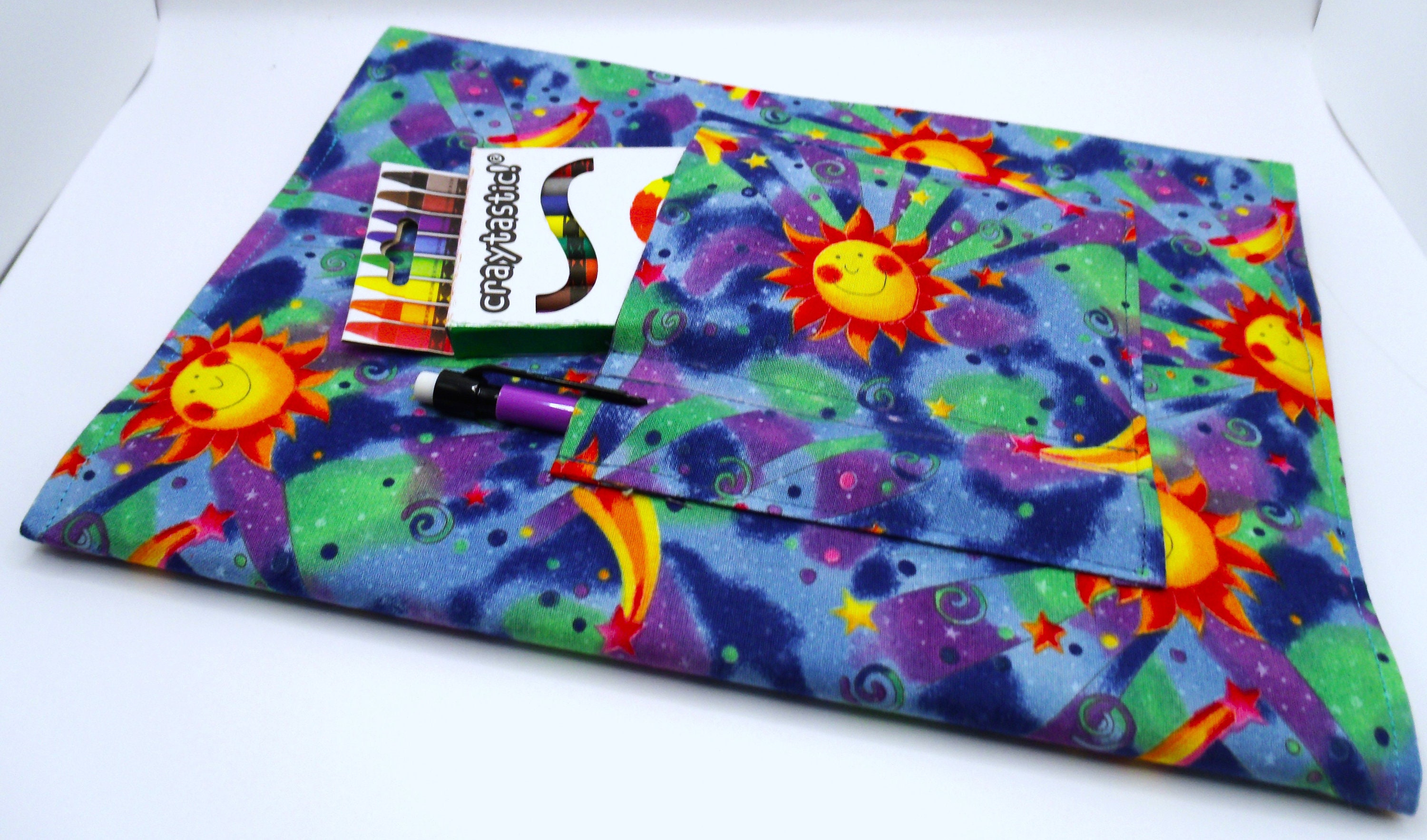 Sunshine and Shooting Stars Composition Notebook Cover Set With Crayons ...