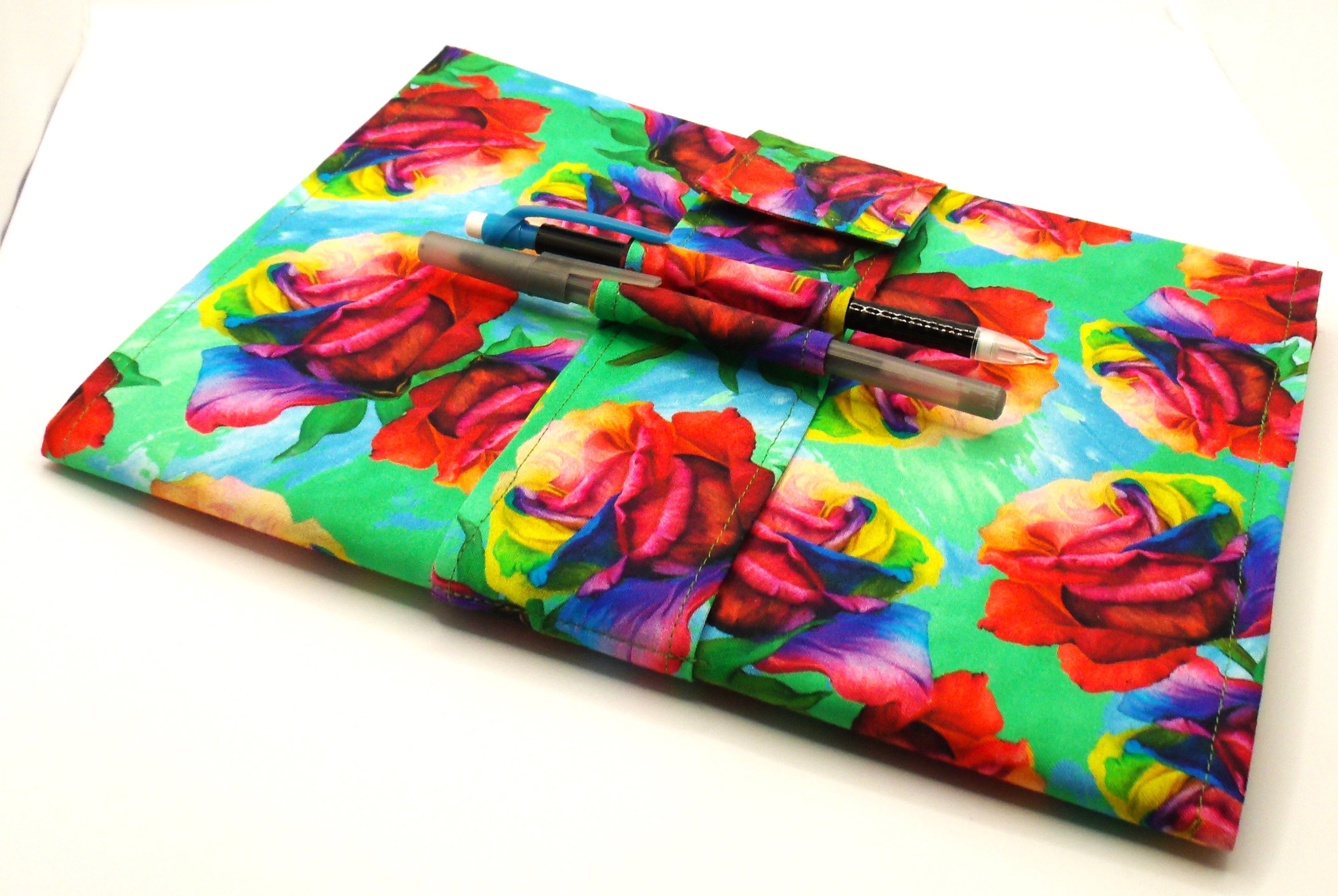 Painted Roses Handmade Composition Notebook Cover Set - Etsy