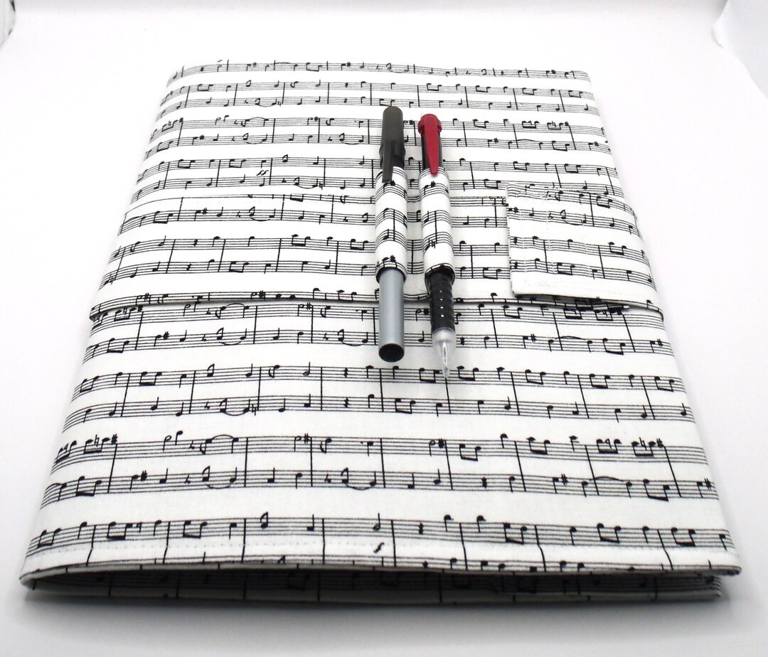 Musical Notes Handmade Composition Notebook Cover Set - Etsy