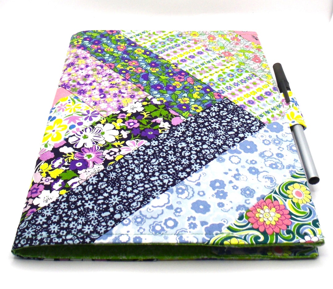 Flower Fields Handmade Braided Patchwork Composition Notebook Set - Etsy
